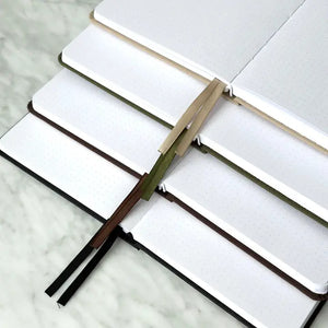 LINEN HARDCOVER DOTTED JOURNAL - LATTE - Hull's Art Supply & Framing