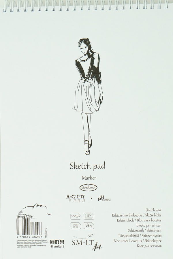 AUTHENTIC, MARKER SKETCH PAD - A4 - Hull's Art Supply & Framing