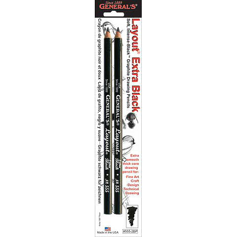 GENERAL'S LAYOUT PENCIL 2/PK - Hull's Art Supply & Framing