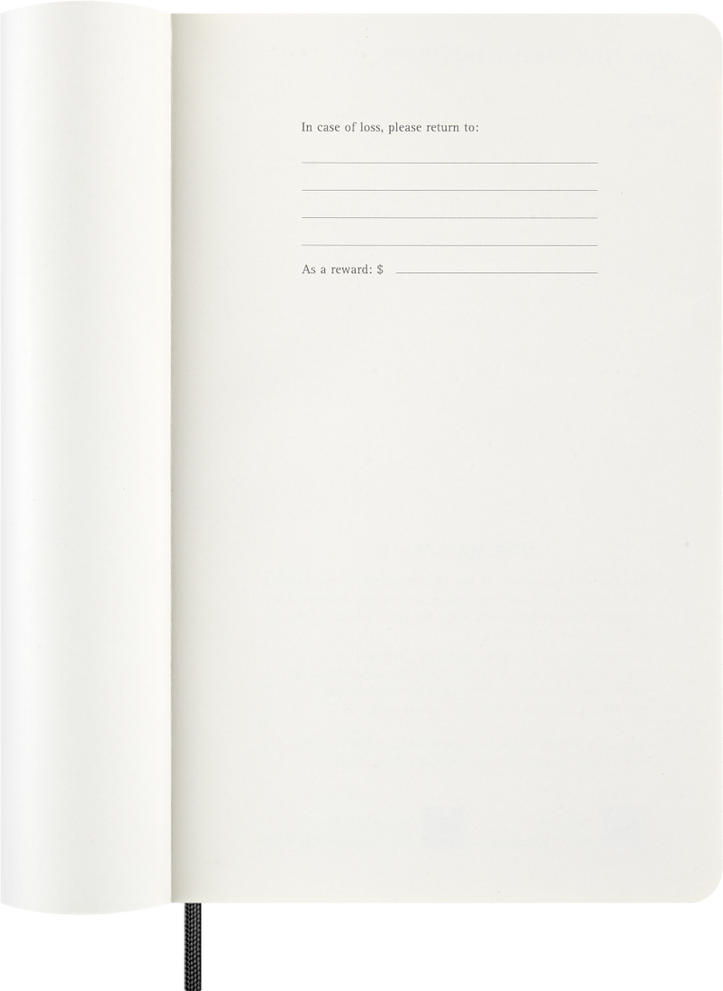 MOLESKINE CLASSIC 12 MONTH 2026 DAILY PLANNER, SOFT COVER, LARGE (5" X ...