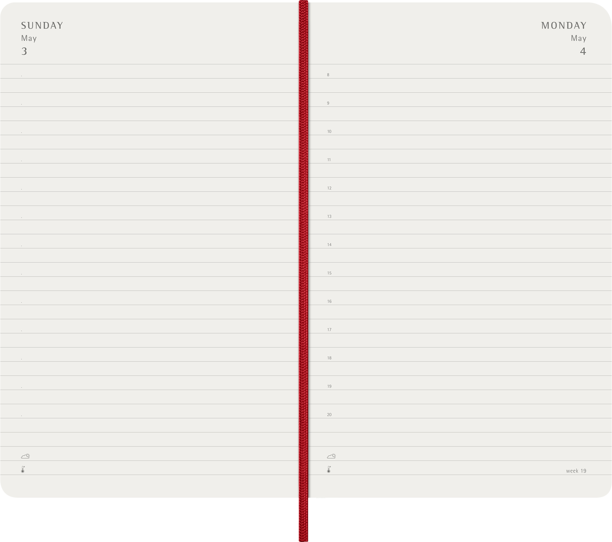 MOLESKINE CLASSIC 12 MONTH 2026 DAILY PLANNER, HARD COVER, LARGE (5" X ...