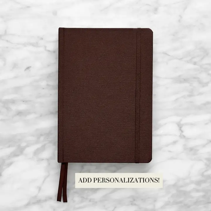 LINEN HARDCOVER DOTTED JOURNAL - ESPRESSO - Hull's Art Supply & Framing