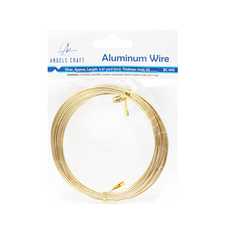 ALUMINUM WIRE - GOLD 1MM X 5.47YD - Hull's Art Supply & Framing