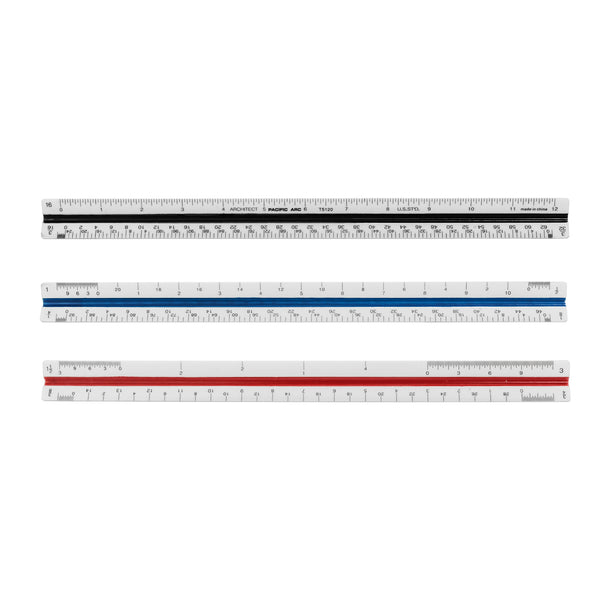 COLLEGIATE TRIANGULAR ARCHITECT SCALE - Hull's Art Supply & Framing