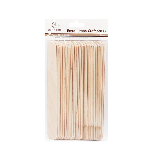 POPSICLE STICKS EXTRA JUMBO - 25PC NATURAL - Hull's Art Supply & Framing