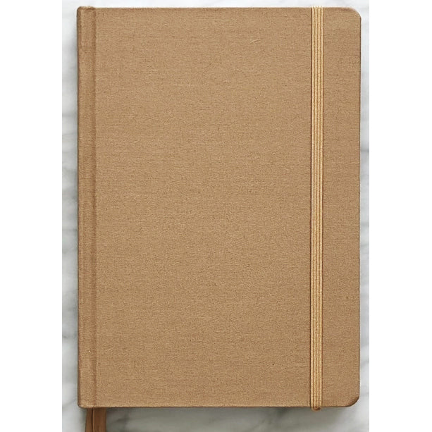 LINEN HARDCOVER DOTTED JOURNAL - LATTE - Hull's Art Supply & Framing