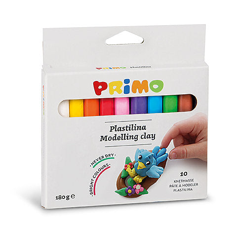 PRIMO PLASTILINA MODELING CLAY SET/10 COLORS - Hull's Art Supply & Framing