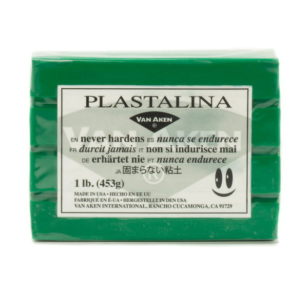 PLASTILINA MODELING CLAY 1lb GREEN - Hull's Art Supply & Framing
