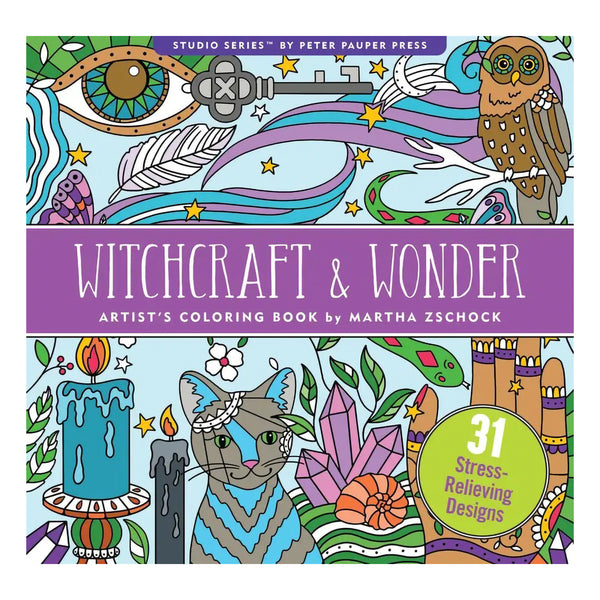 COLORING BOOK - WITCHCRAFT & WONDER - Hull's Art Supply & Framing